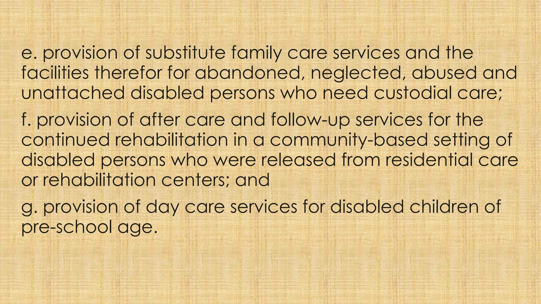 Professional Education 104 Republic Act 7277- | PPTX