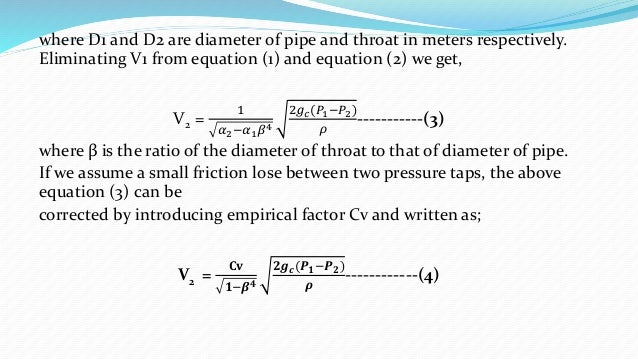 Design Of Flow Meters
