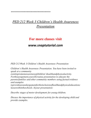 PED 212 Education Organization / snaptutorial.com | DOCX