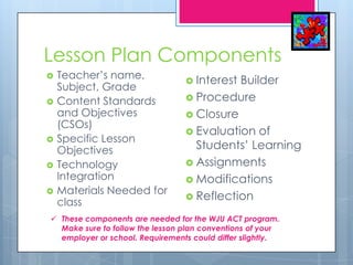 Lesson Plan Basics | PPT