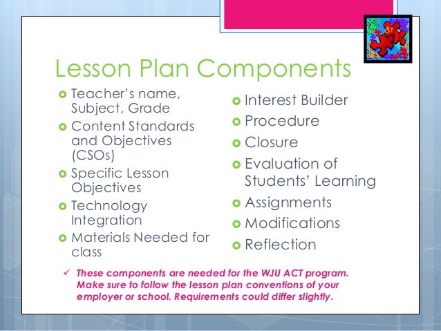Lesson Plan Basics