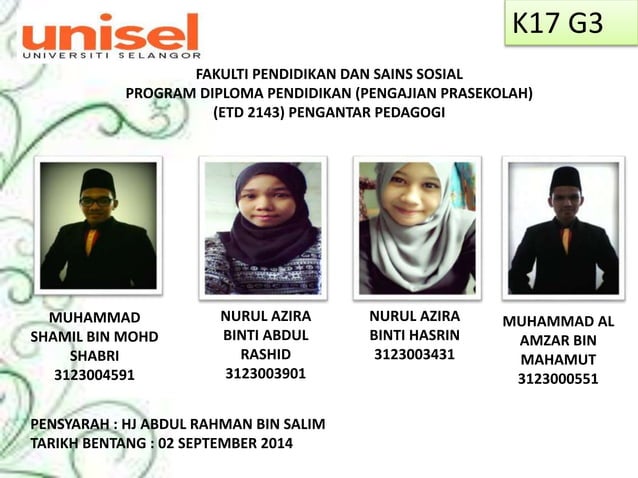 ETD 2143 PENGANTAR PEDAGOGI | PPTX