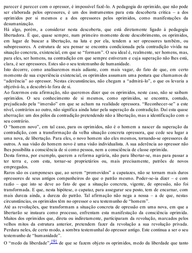 Livro Pedagogia Do Oprimido Paulo Freire Pdf