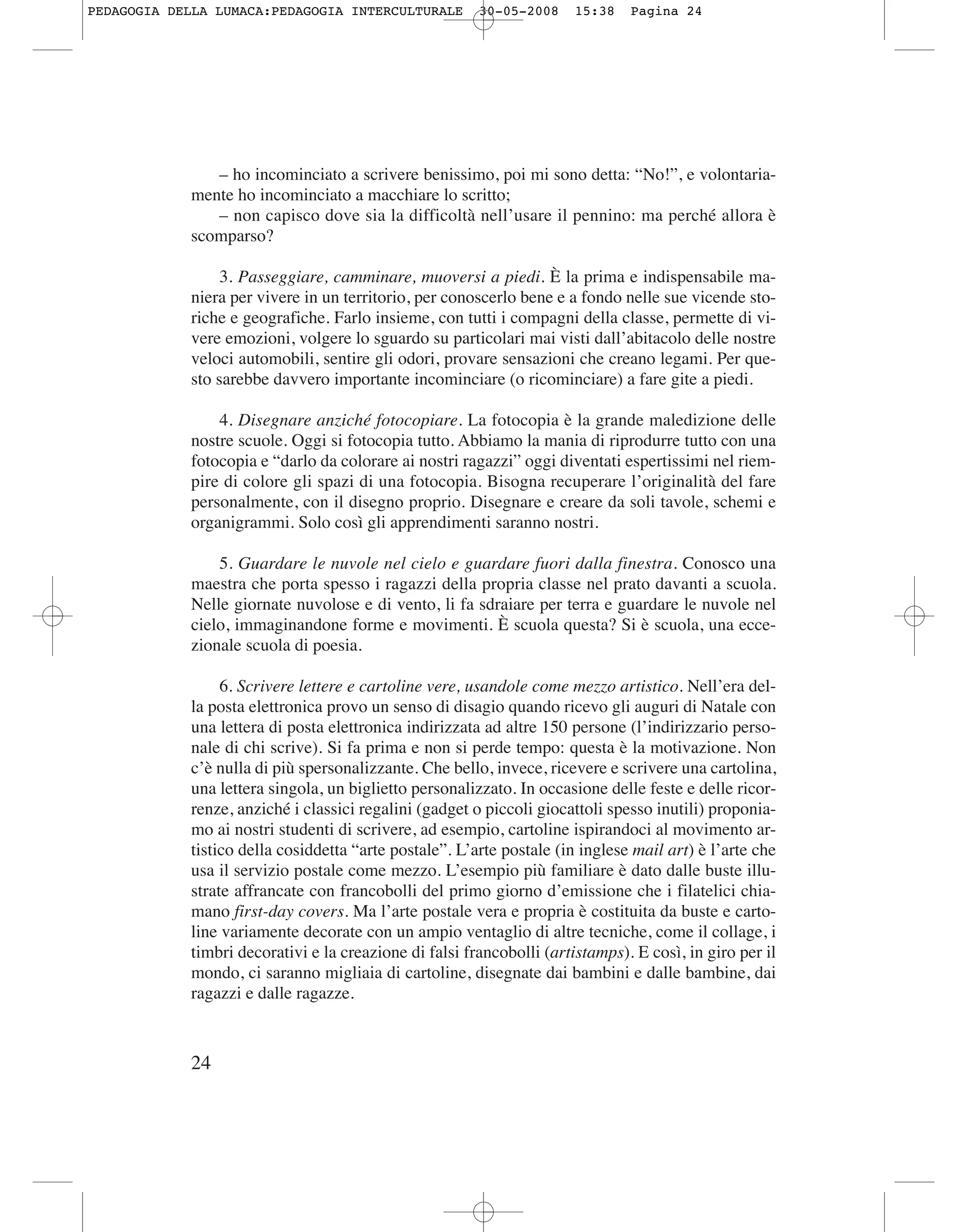 Pedagogia della lumaca | PDF