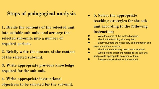 Pedagogical analysis | PPTX | Educational Assessment | Education