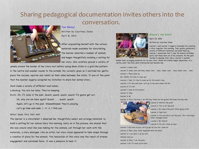 Our Journey into Pedagogical Documentation: A BCTF Inquiry Project