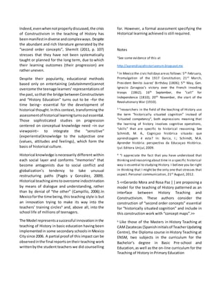 A pedagogical model for the teaching of History | PDF