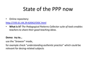 Pedagogical patterns | PPTX