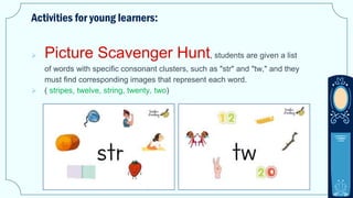 an instructional guide to teach consonant clusters | PPT