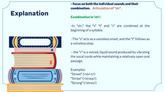 an instructional guide to teach consonant clusters | PPT