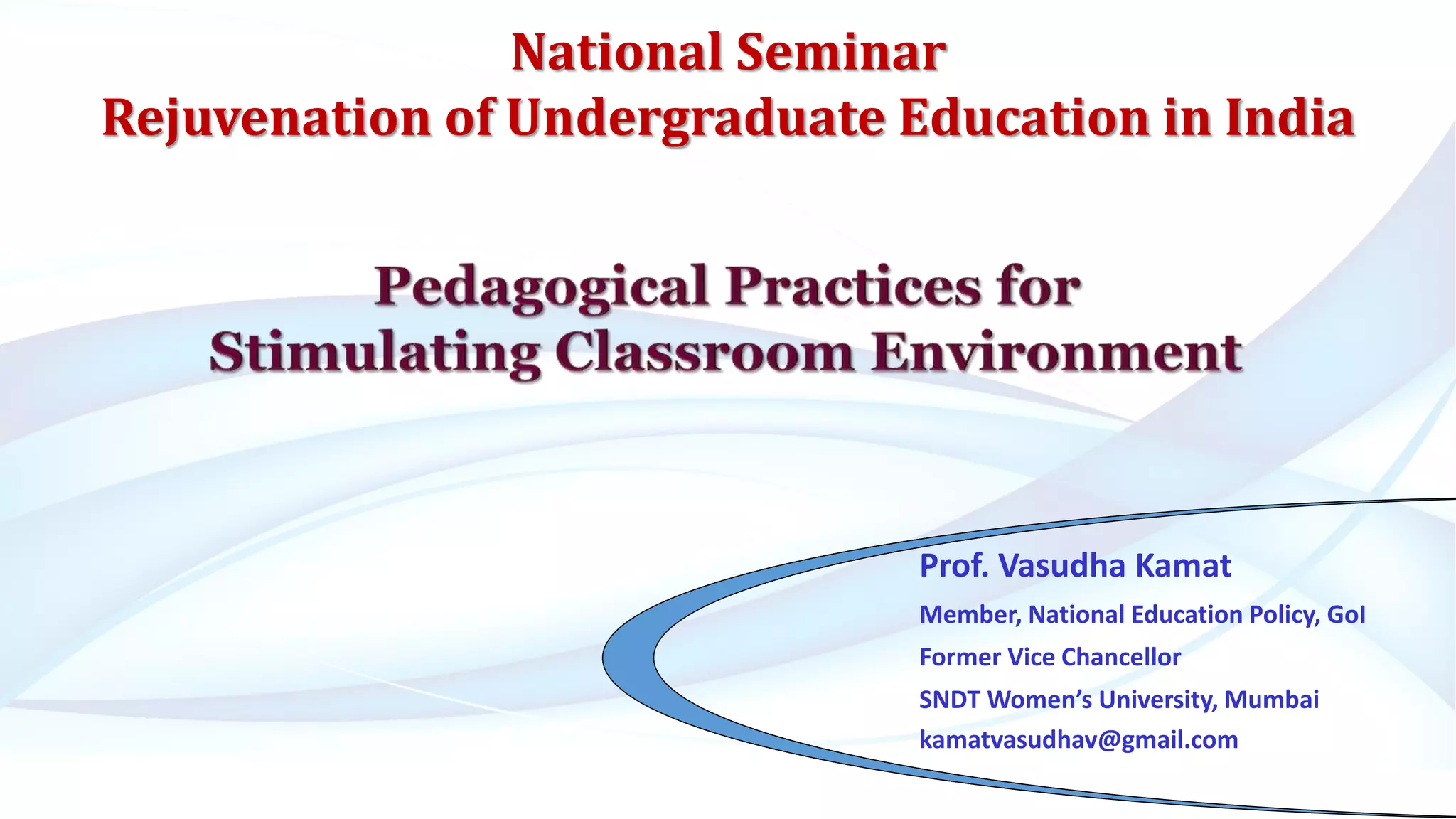 Stimulating Classroom Environment | PPT