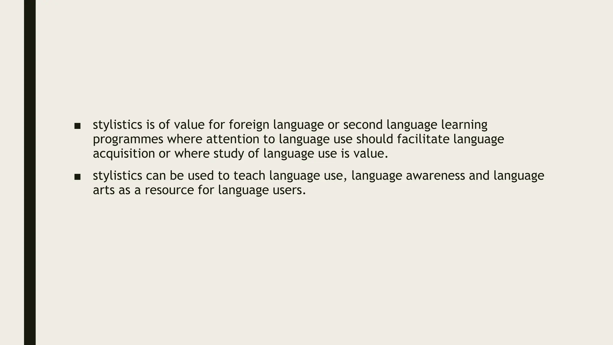 pedagogical stylistics. A detailed slides | PPTX