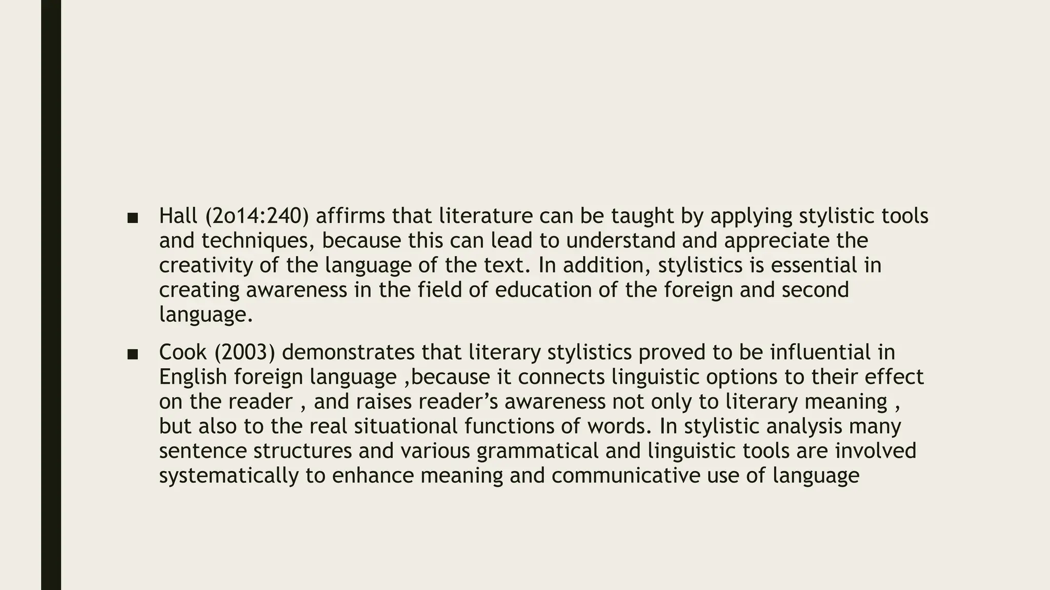 pedagogical stylistics. A detailed slides | PPTX