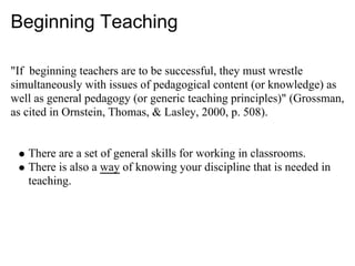 Pedagogical thinking | PDF | Education