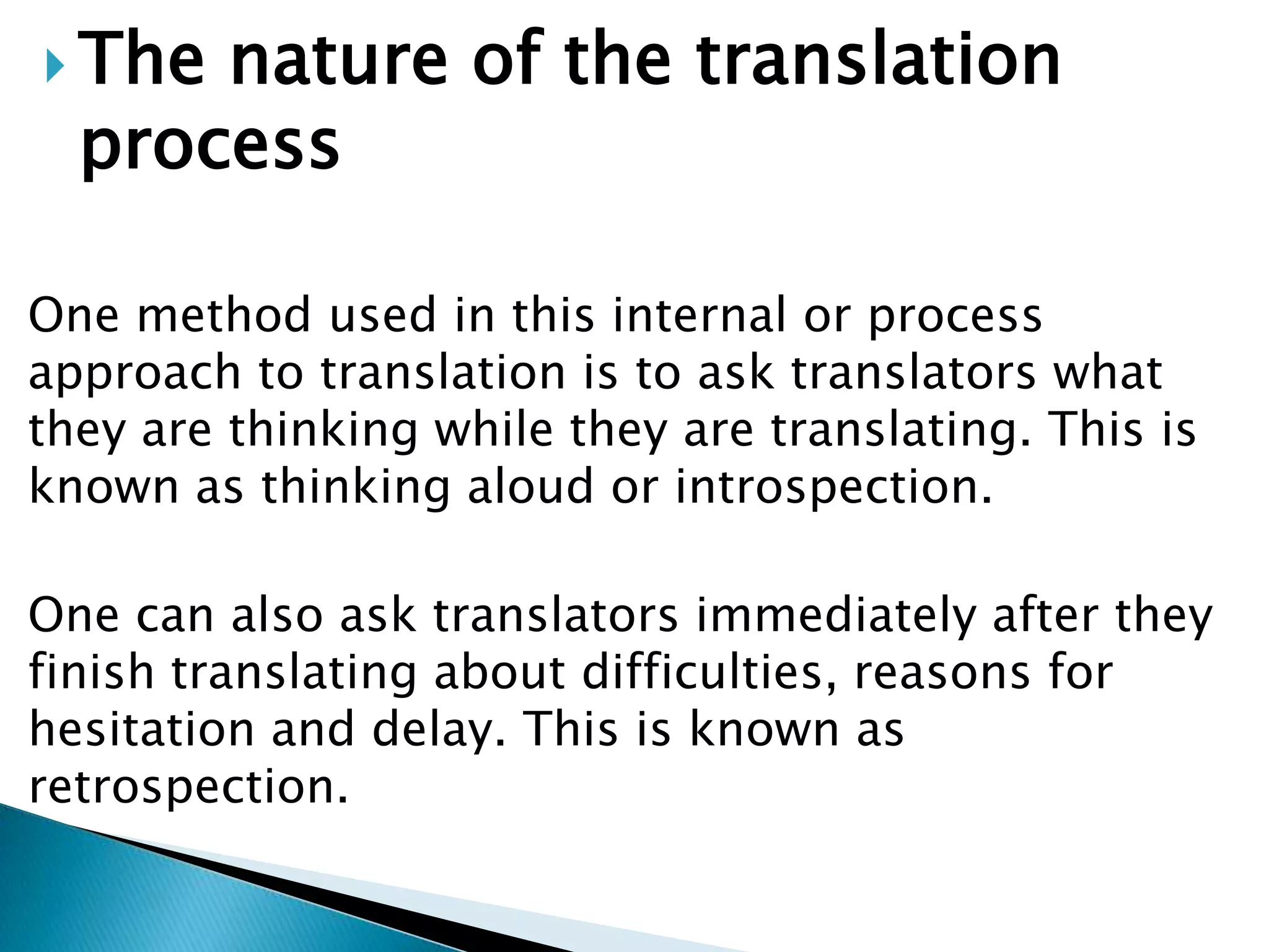 Pedagogical uses of translation | PPTX