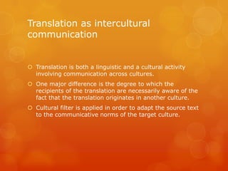 Pedagogical uses of translation | PPT