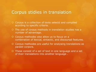 Pedagogical uses of translation | PPTX