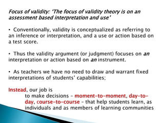 Pedagogic Assessment | PPTX