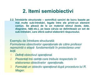 Pedagogie 2 curs 8_testul docimologic | PPTX