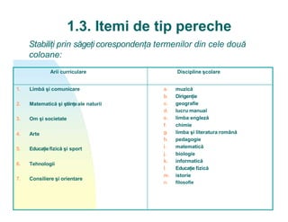 Pedagogie 2 curs 8_testul docimologic | PPTX