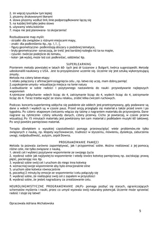 Techniki zwiększające skuteczność uczenia się | PDF