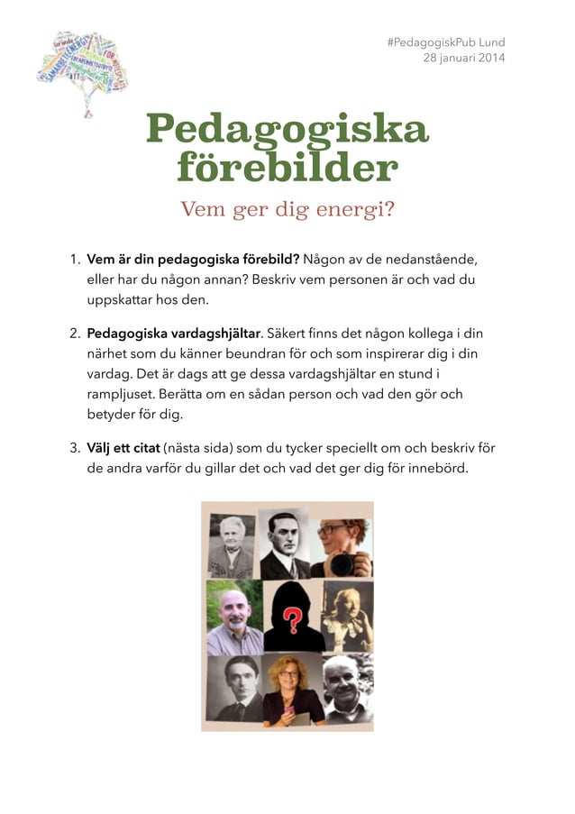 Pedagogiska förebilder jan14 | PDF