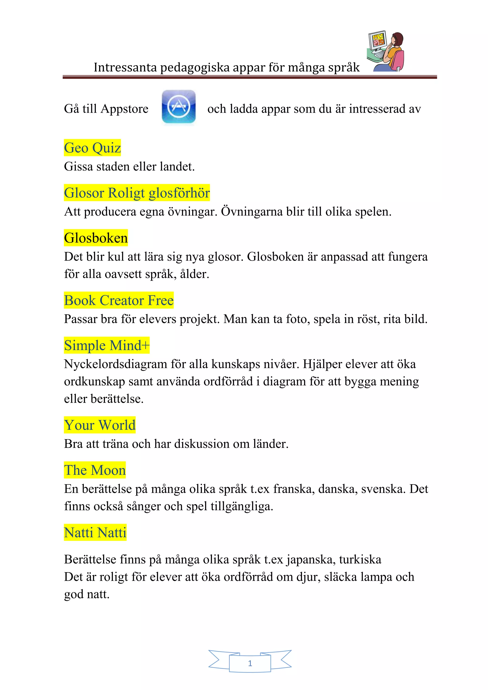 Pedagogisk appar | PDF