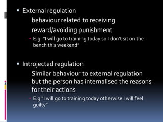 Coaches as extrinsic motivators and supporter of intrinsic development ...