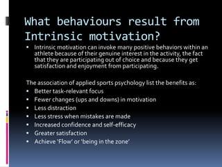 Coaches as extrinsic motivators and supporter of intrinsic development ...