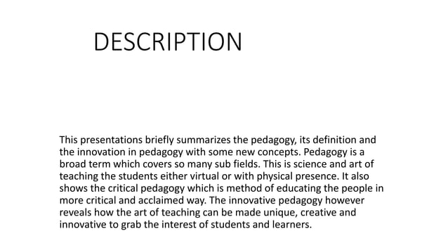Pedagogy | PPTX