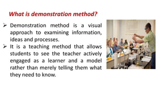 Demonstration method for physical science | PPTX