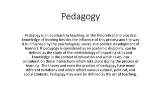 Pedagogy | PPTX