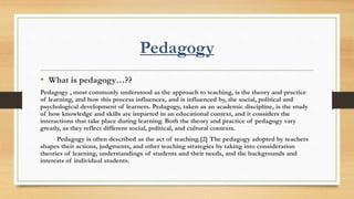 Pedagogy | PPT