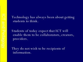 Pedagogy and ICT | PPT