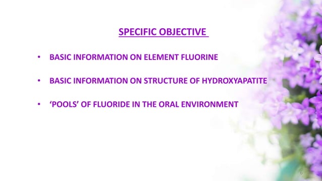 MECHANISM OF ACTION OF FLUORIDE | PPTX