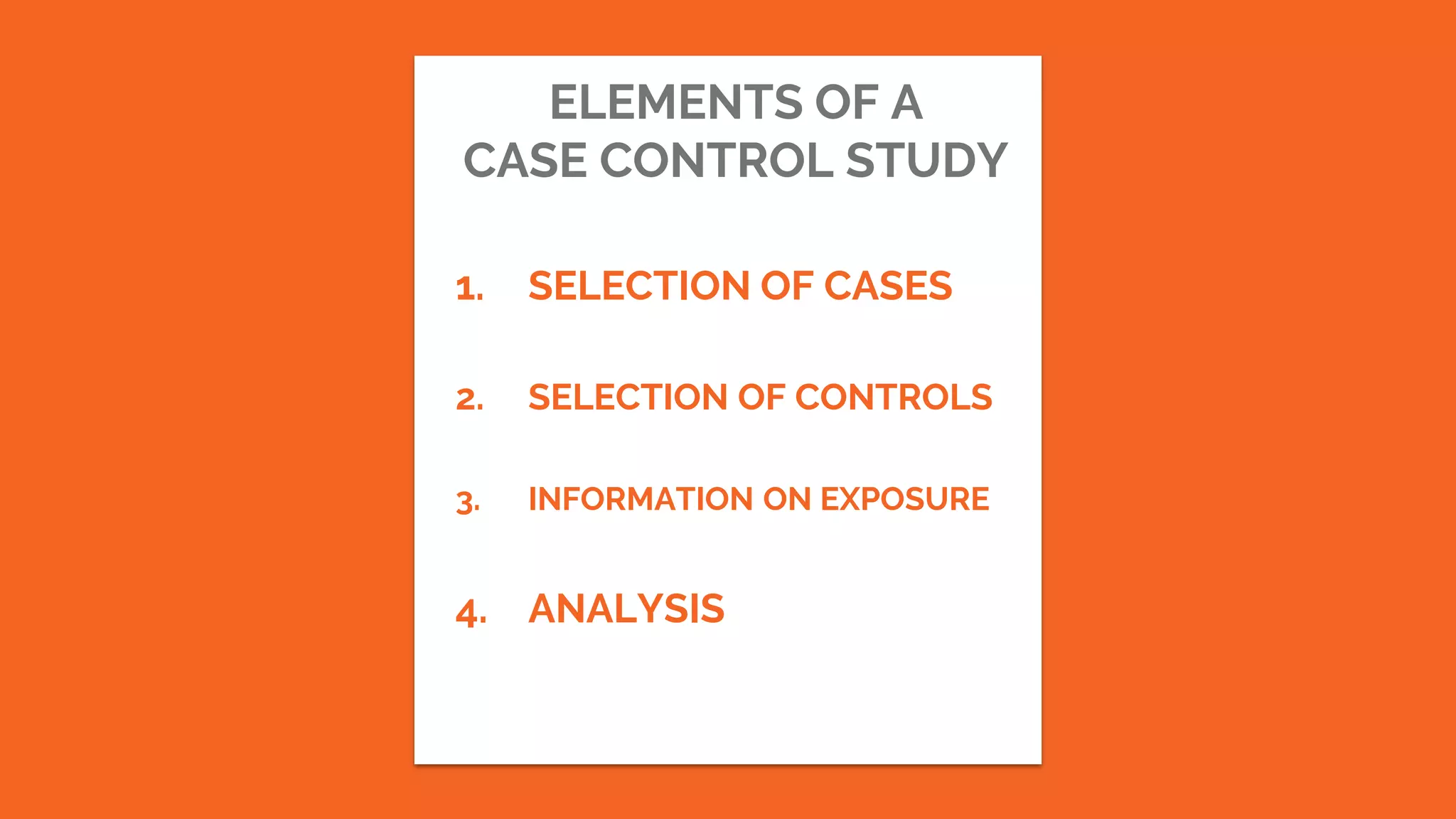 CASE CONTROL STUDY | PPTX