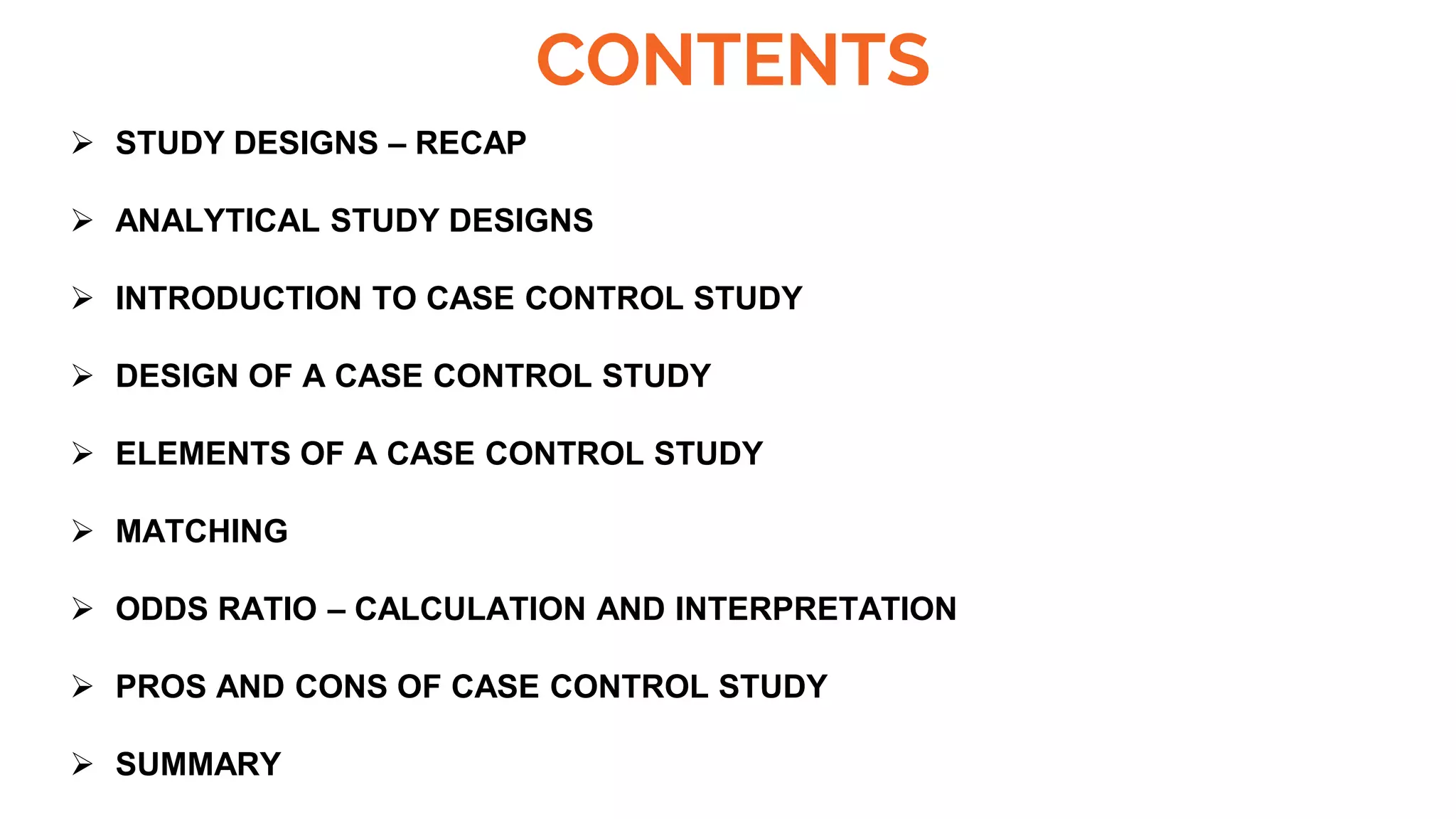CASE CONTROL STUDY | PPTX