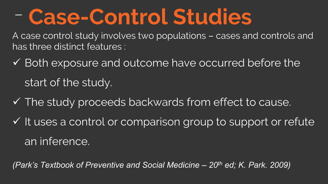 CASE CONTROL STUDY | PPTX