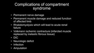 COMPARTMENT SYNDROME | PPTX