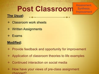 Pre, Active, and Post: Taking Learning Beyond the Lecture | PPT