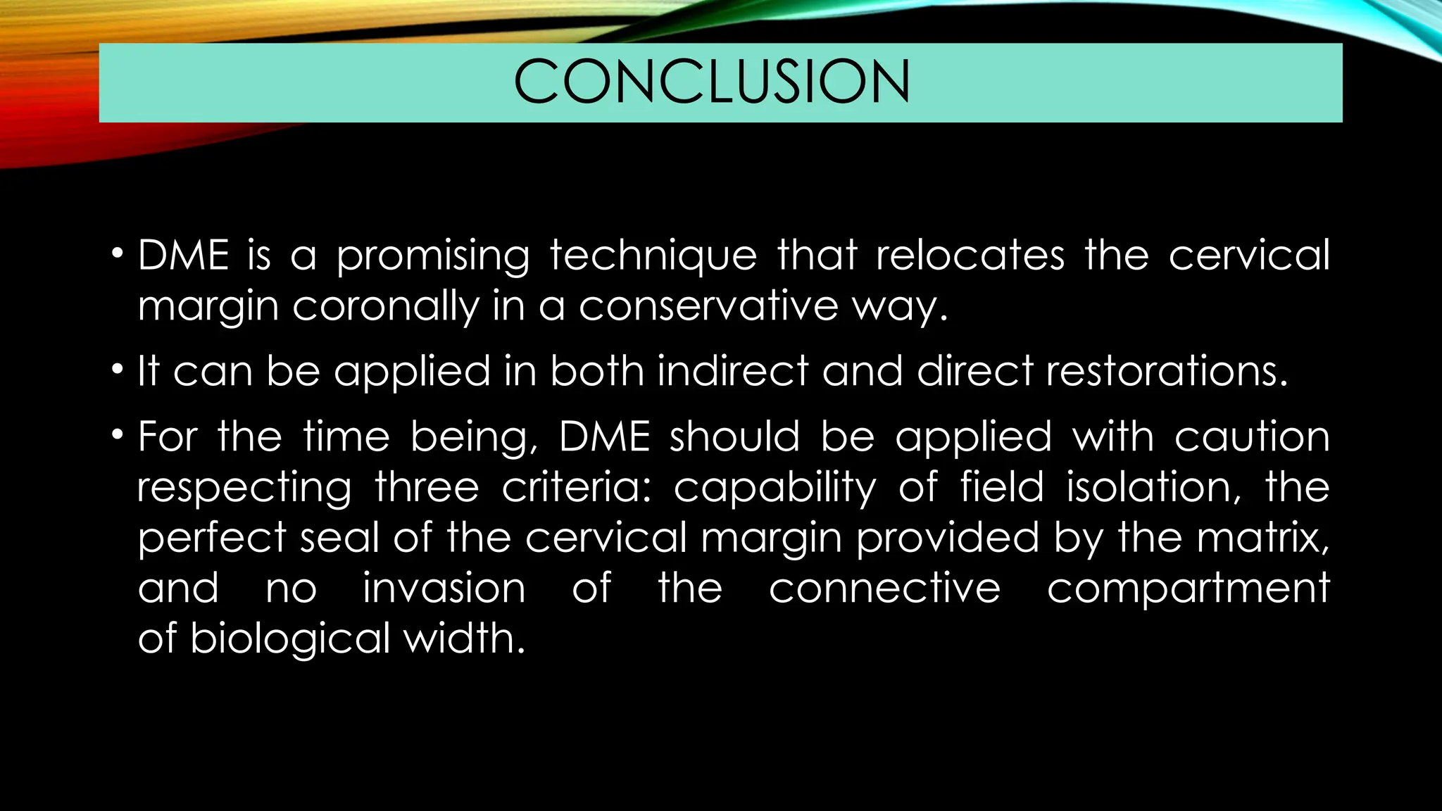 PEDAGOGY on DEEP MARGIN ELEVATION. Cons and endo pptx | PPTX