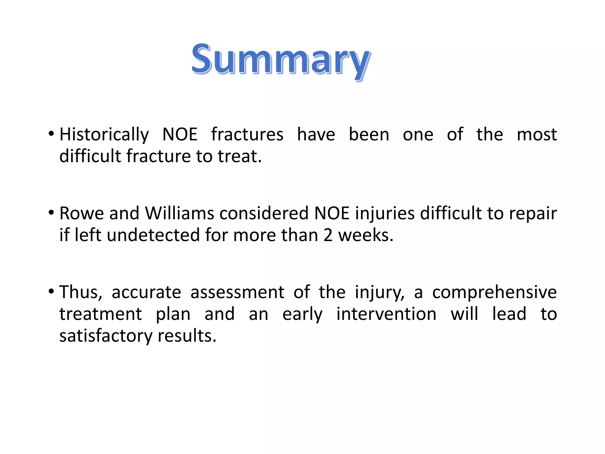 Naso-orbital-ethmoid (NOE) fractures: Management principles, options ...