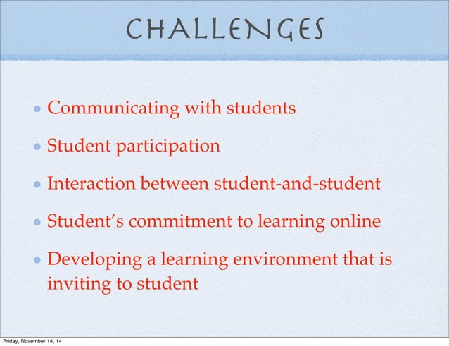 Pedagogy: Humanizing an Online Class | PPT