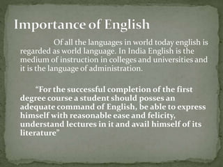 Pedagogy of english | PPTX