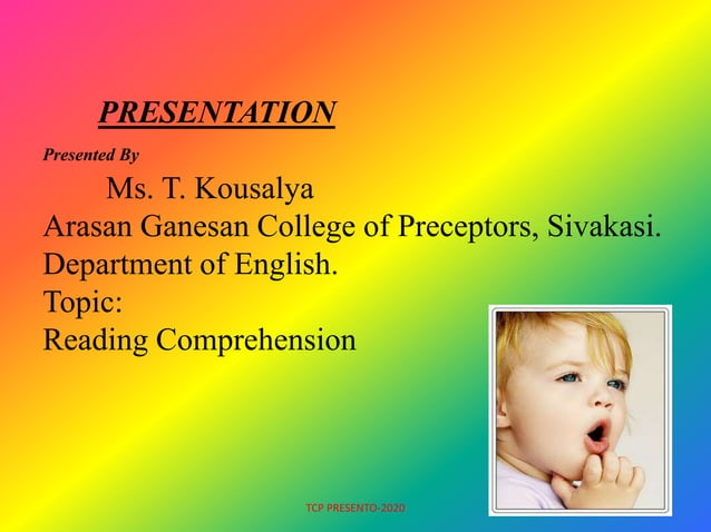 READING COMPREHENSION | PPT