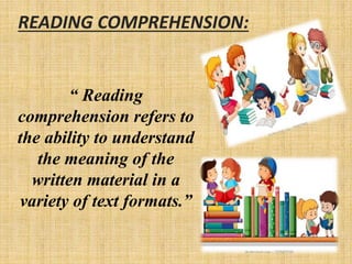 READING COMPREHENSION | PPT