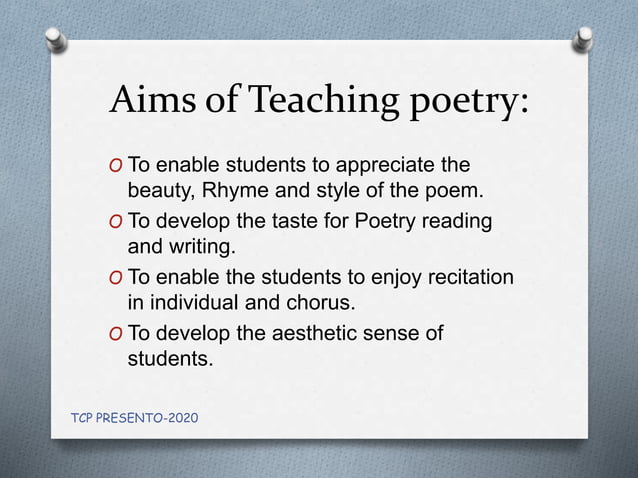 TEACHING POETRY | PPT