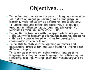 Module 10: Pedagogy of Languages | PPTX