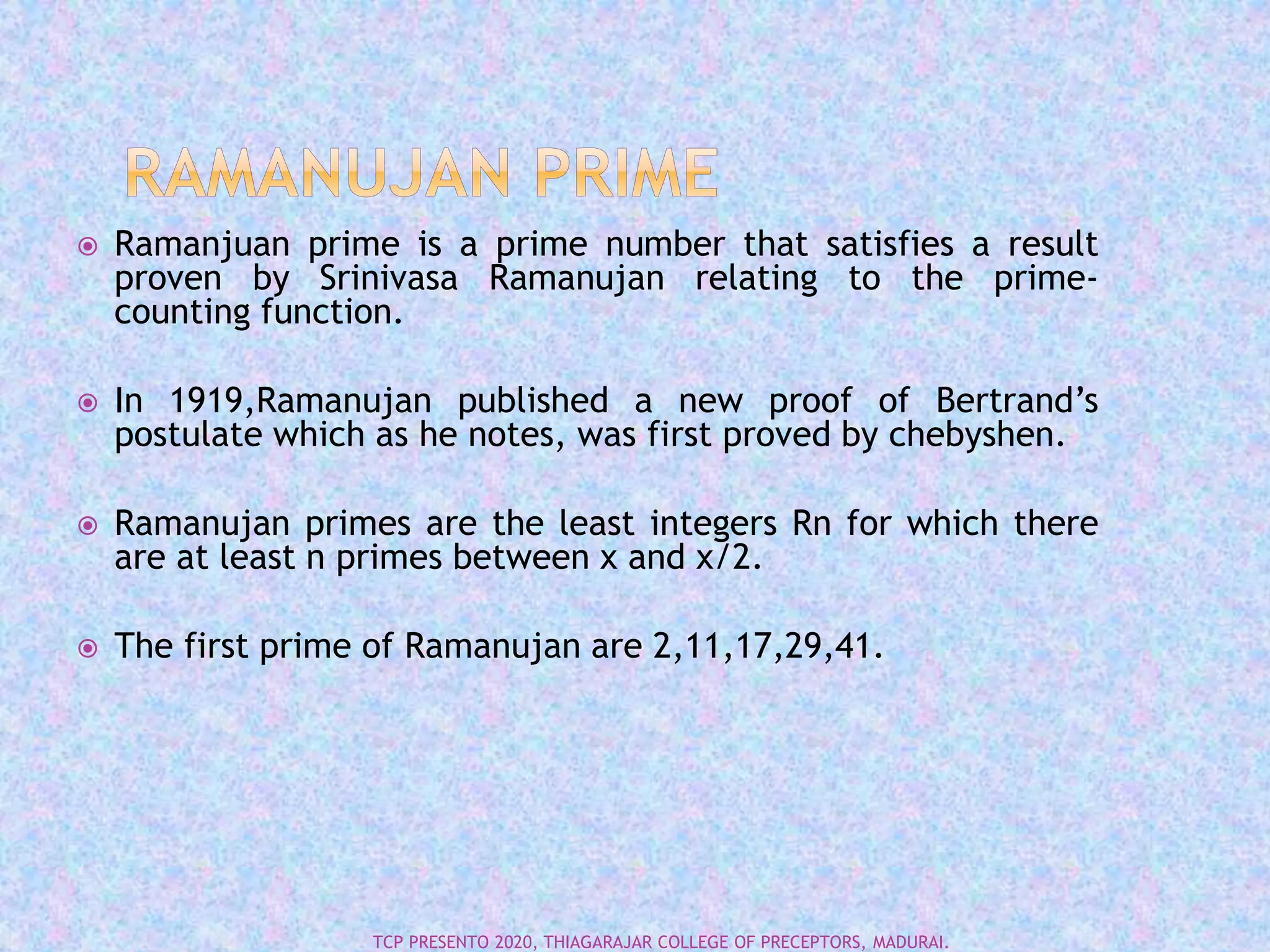 HISTORY OF RAMANUJAN | PPTX