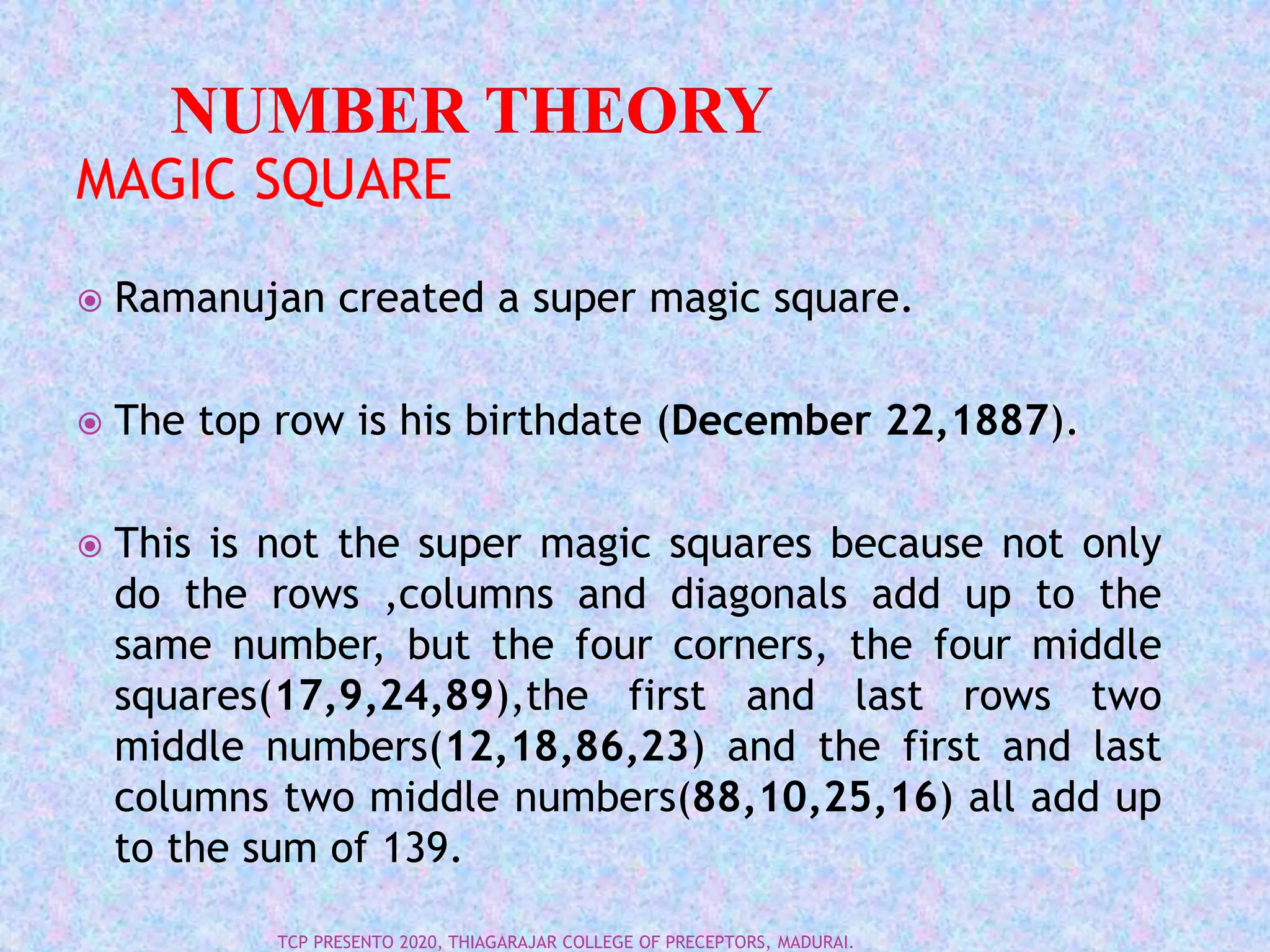 HISTORY OF RAMANUJAN | PPTX